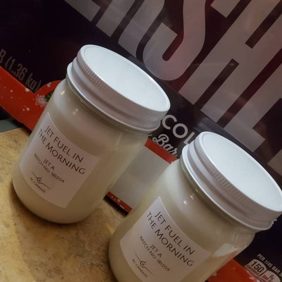 JET FUEL in the MORNING Airplane Candle, Jet Fuel Candle, Pilot Gift - Etsy