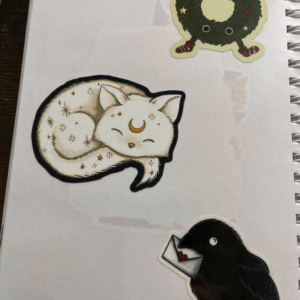 Sticker Set Fruit Bats - Transparent Vinyl Stickers - Three Stickers ...