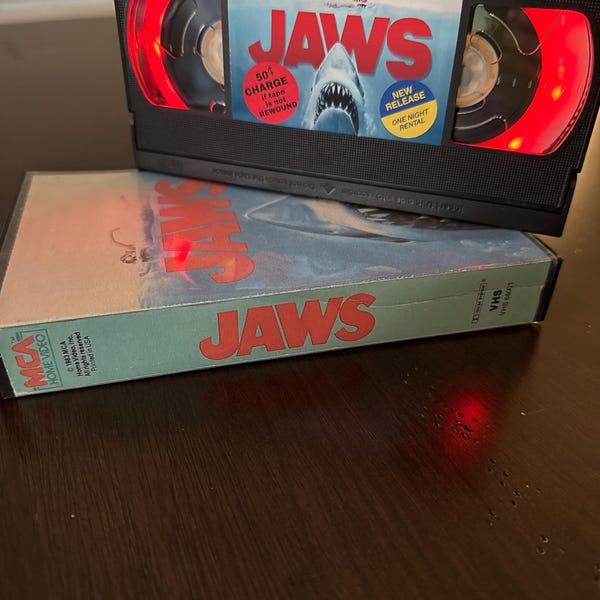 Customizable Orange Horror VHS TAPE Lamp Matching Case. You Can Pick ...