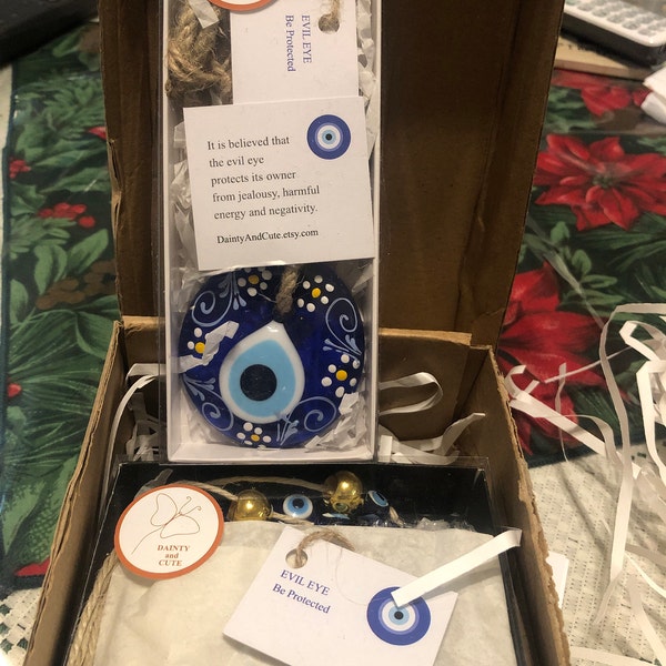 Evil Eye Wall Hanging,hand Painted Evil Eye,protection Gifts,new Home ...