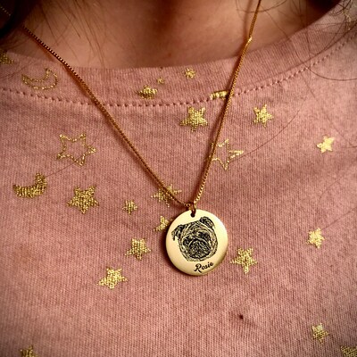 Photo Projection Necklace, Projection Photo Bubble Necklace, Custom ...