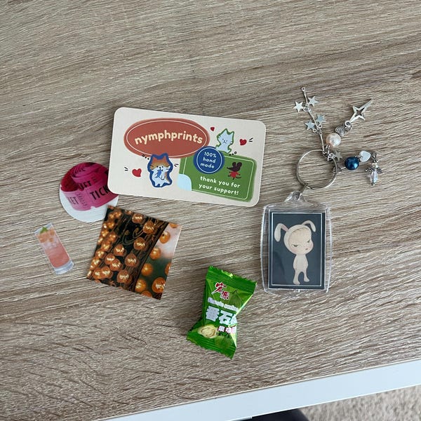 Aya Takano Inspired Keychain Y2K Handmade Beaded Keychain - Etsy