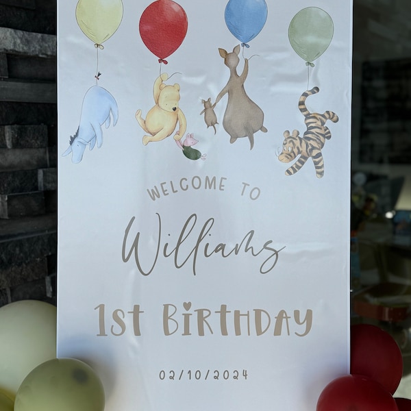 Classic Winnie the Pooh 1st Birthday Bundle. Vintage Pooh Decoration ...