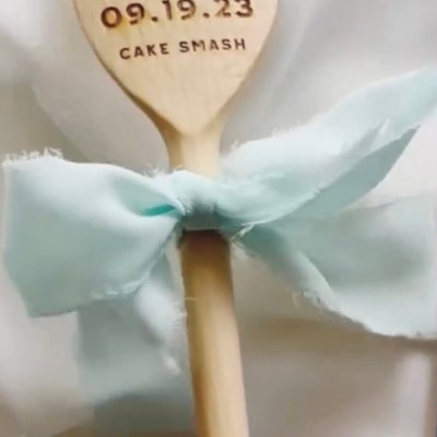 First Birthday Cake Smash Spoon First Birthday Photo Prop Personalized ...