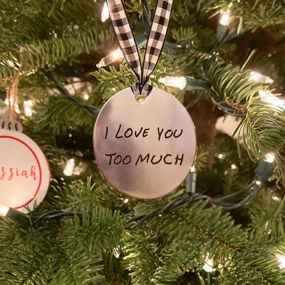 Your Handwritten Ornament personalized Christmas Ornaments Your ...