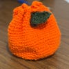 Orange Pouch Crochet Pattern Bag Mini Drawstring Fruit Bag Crochet ...