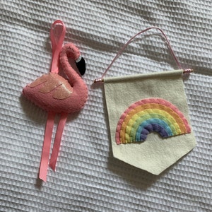 Pastel Rainbow Mini Banner Rainbow Pennant Girls Nursery - Etsy