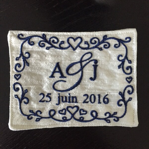 Personalised Wedding Dress Label - Something Blue Idea - Sentimental ...