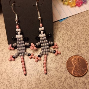 Beaded Possum Earrings - Etsy