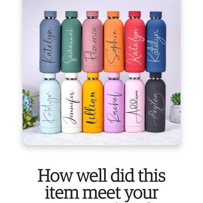 Engraved Bottle Water Bottle Personalized Bottle Custom Bottle ...