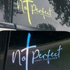 Not Perfect Just Forgiven Cross Decal, Christian Decal, God Car Decal ...