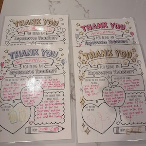 Teacher Appreciation Week Printable Teacher Appreciation Gift Thank You ...