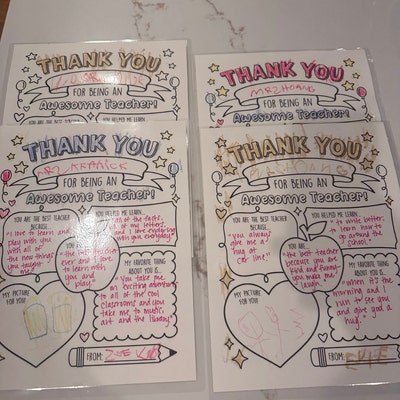 Teacher Appreciation Week Printable Teacher Appreciation Gift Thank You ...