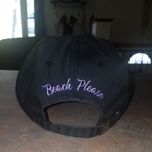Add Name or Text to Back or Side of Baseball Cap Back of | Etsy