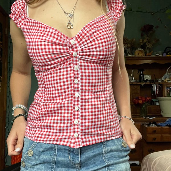 Babydoll Top Sewing Pattern | Coquette Fitted Blouse Sewing Pattern ...