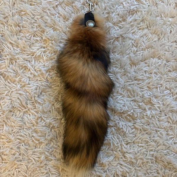 Red Fox Tails With a Keychain Option - Etsy
