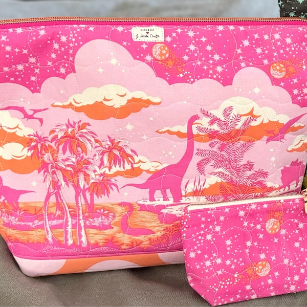 Tula Pink Untamed Fabric peony for Your Thoughts Wristlet Clutch Pouch ...