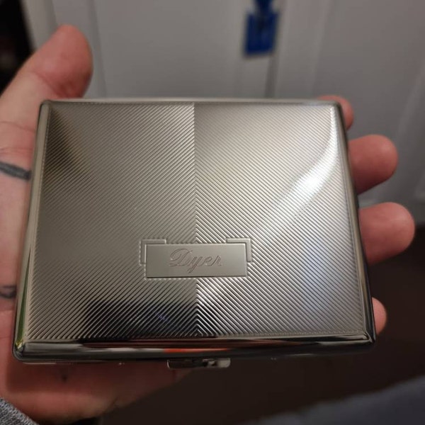 Custom Engraved Cigarette Case Personalized Double Sided 100s Textured ...