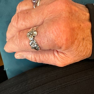 Sterling Silver Harp Ring, Note Ring, Instrument Ring, Silver Ring ...