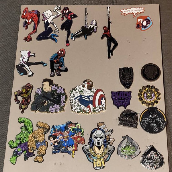 Spider-man Hanging Enamel Pin - Etsy