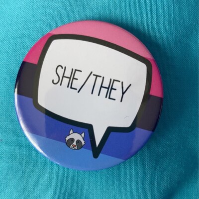 Custom Pronoun Badge Pronoun Button Badge Custom Pride Pin Button ...