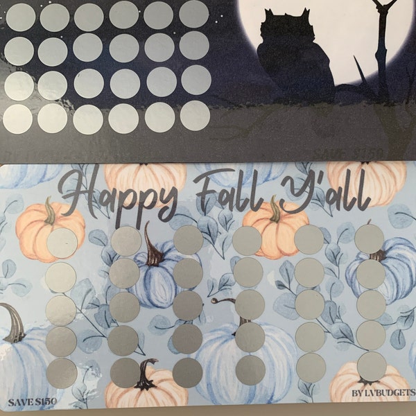 Fall Savings Challenge Scratch off Savings Scratch off Scratch and Save ...