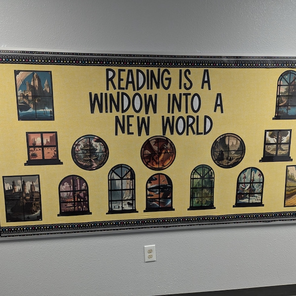 Reading Bulletin Board | Reading Corner Display | Wizard Bulletin Board ...