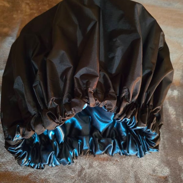 Satin Lined Shower Bonnet- Shower Cap-extra Large- Jumbo - XLG Bath Spa ...