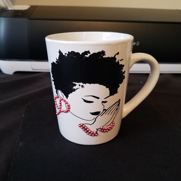 Women Praying Nubian Princess Queen Afro Hair Style Beautiful African ...