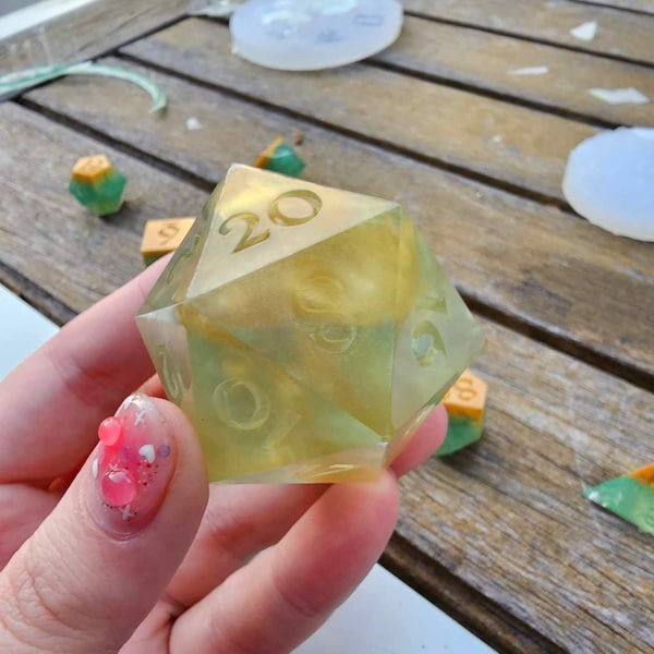 Sharp Edge Silicone D20 Chonk Dice Mould 45mm - Etsy