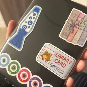 DW Library Card Bookmark Holographic Magnetic Bookmark Book Club ...