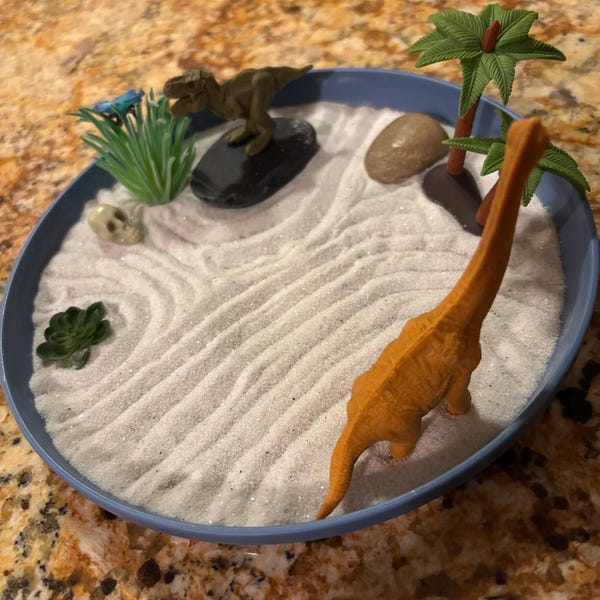 Dinosaur Zen Garden Jurassic T-rex Dino Mindful Work From Home Gift ...