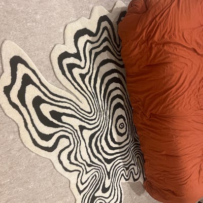 Red Persian Melted Melting Tufted Rug Living Area Rug for Bedroom ...