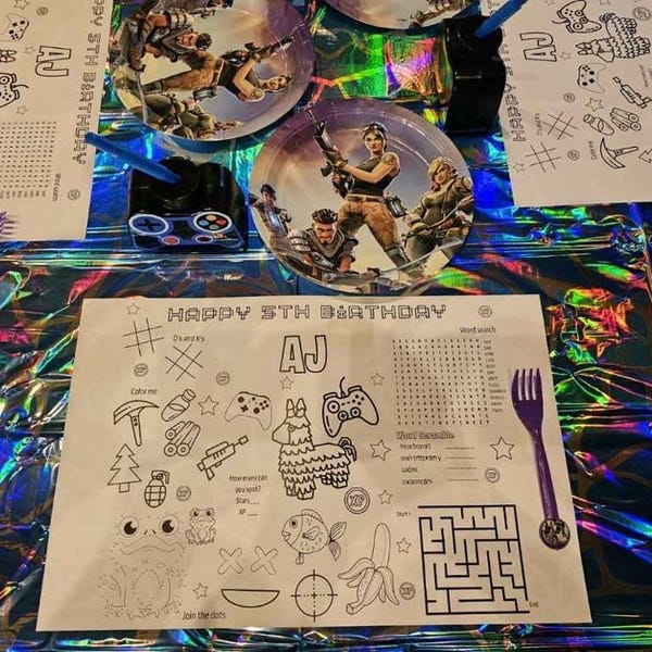 Custom Farm Colouring Page Activity Sheet Placemat Party Favours ...