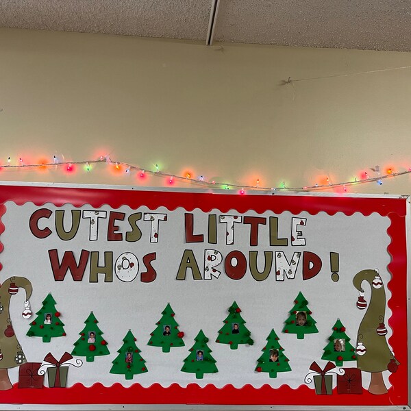 Whoville a Christmas Trees- Christmas Bulletin Board Kit - Etsy