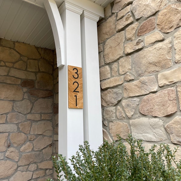 Square House Address Sign, Horizontal or Vertical Shapes With Street or ...