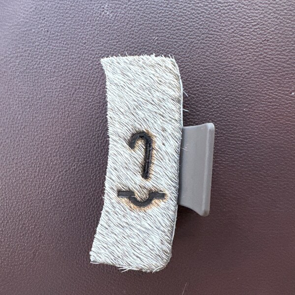 Large Custom Branded Cowhide Claw Clip - Etsy