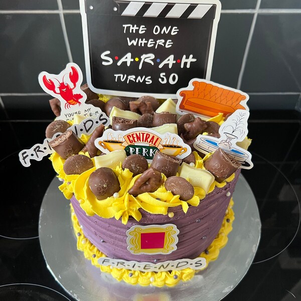 Friends Movie Clapper Board Birthday Cake Topper Personalised Set - Etsy UK