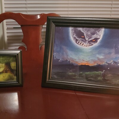 OOAK Deep Green Hand Painted Watercolor Bookmark Rustic Vintage Style ...