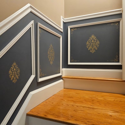 Luxury Victorian Wall Pattern Stencil - Etsy