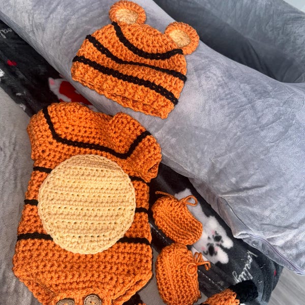 Tigger Inspired Costume. Newborn Tigger Outfit, Tigger From Pooh ...