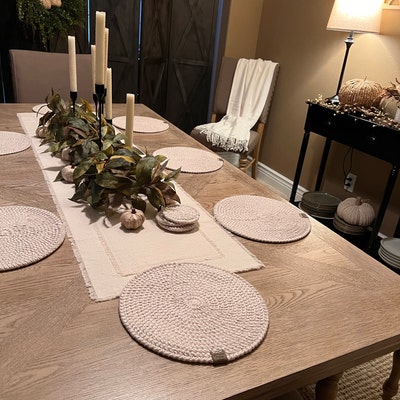 Rustic Round Trivet Crochet Pattern, Farmhouse Hot Pad Crochet Pattern ...