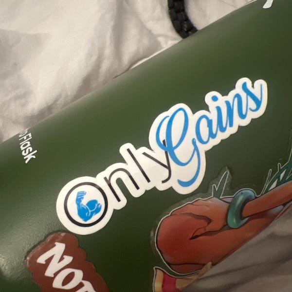 Only Gains Sticker - Etsy
