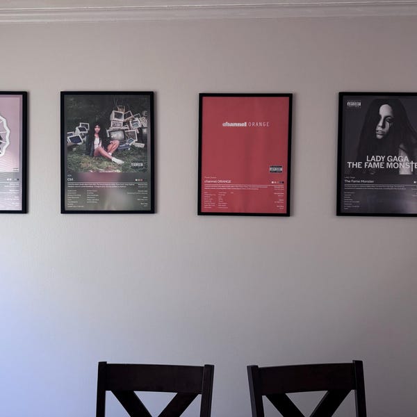 Set of 3 Custom Album Poster Wall Art Home Decor Custom Music Gift ...