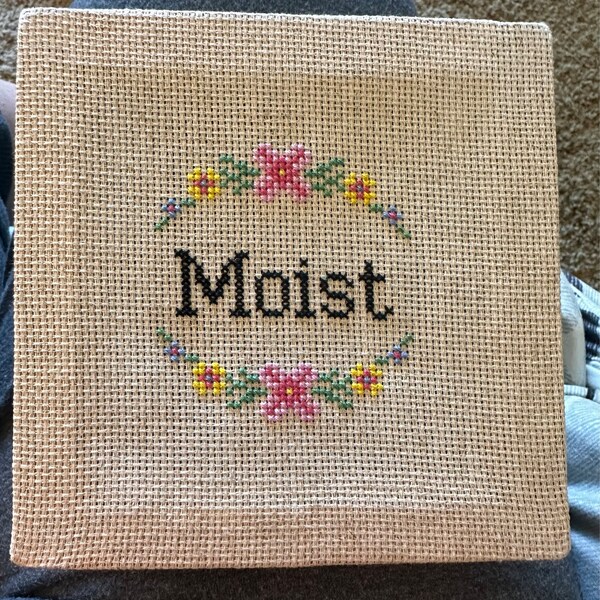 Cross Stitch Coaster, Clear Acrylic Coaster, 80mm Square - Etsy