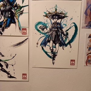 Fanart Print Final Fantasy X Bahamut Ink Fan Art - Etsy UK