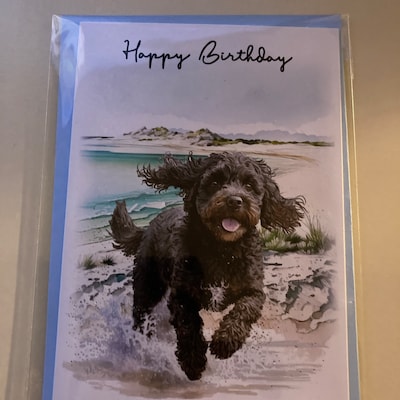 Golden Retriever Dog happy Birthday Card 6 X 4 With Envelope Blank ...