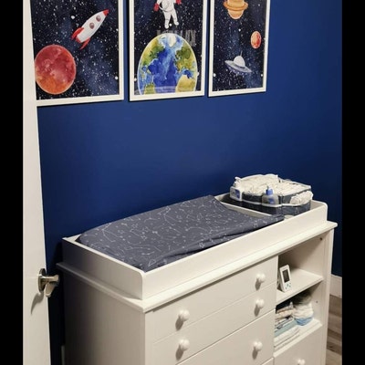 Set of 3 Watercolor Outer Space Wall Art, Digital Download, Printable ...