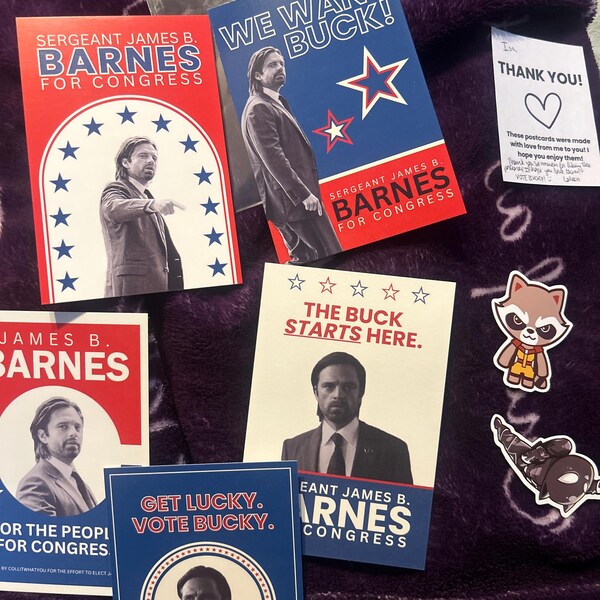 Bucky Barnes for Congress Stickers (set of 3!) - Etsy