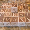 Wood Alphabet Block Set With Spanish - Etsy